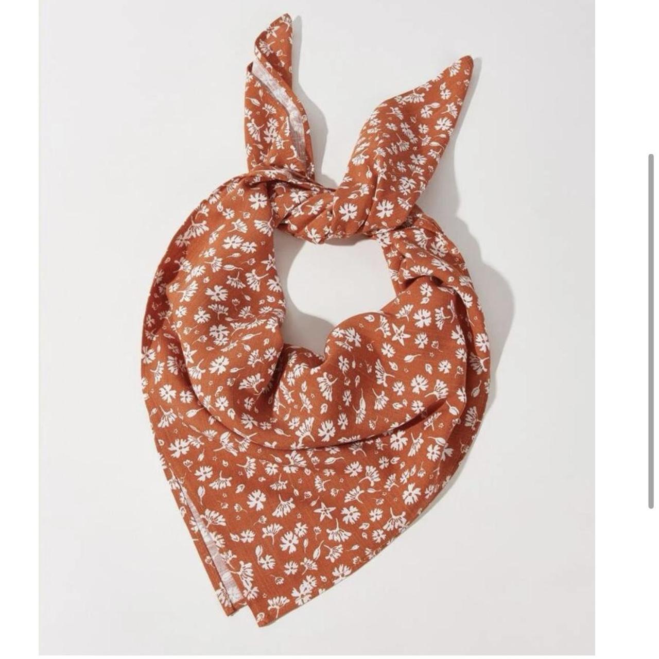 Flower Bandana - Two Piece Included: - Red With... - Depop