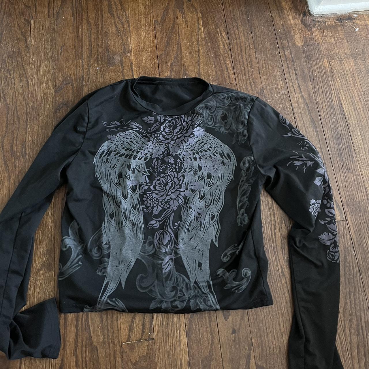 Black y2k top with vampire esque vibe has Bella swan... - Depop