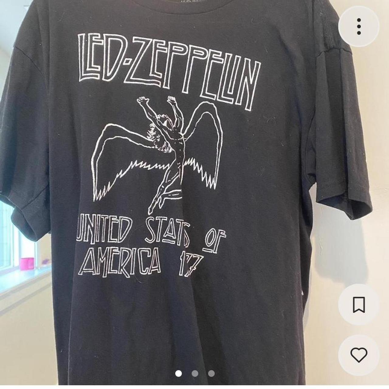 led zeppelin oversized tee size xl - Depop