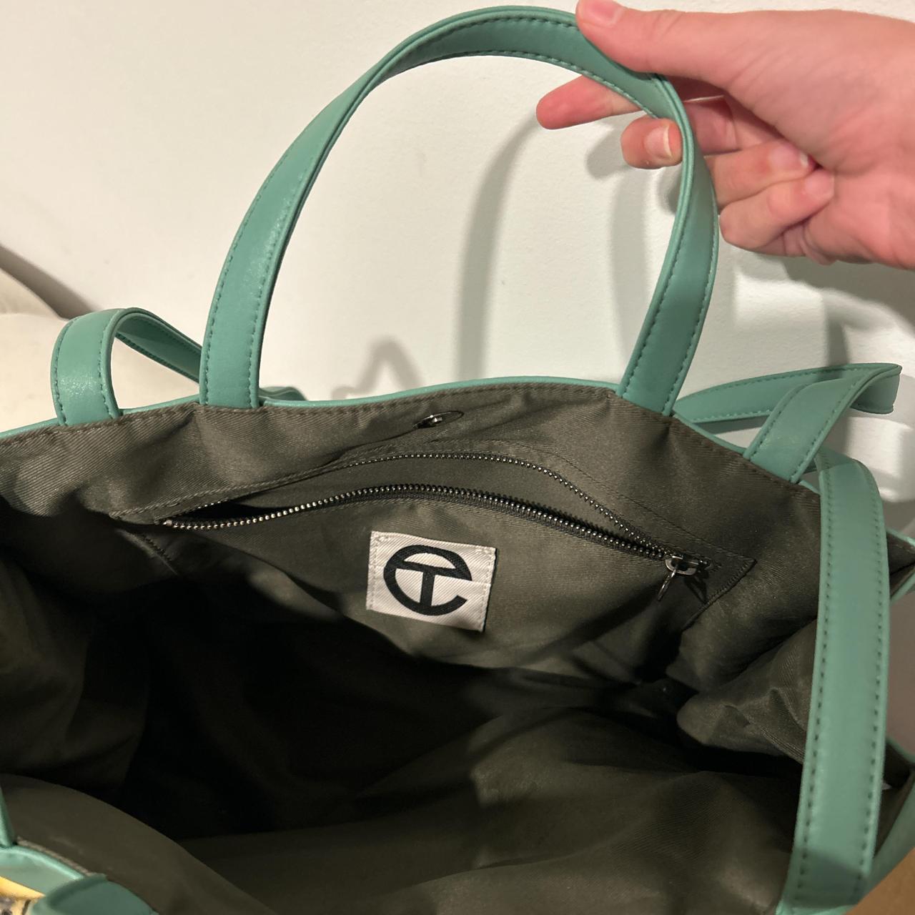 Telfar teal tote bag with strap Perfect for Summer 🪷🌸 - Depop
