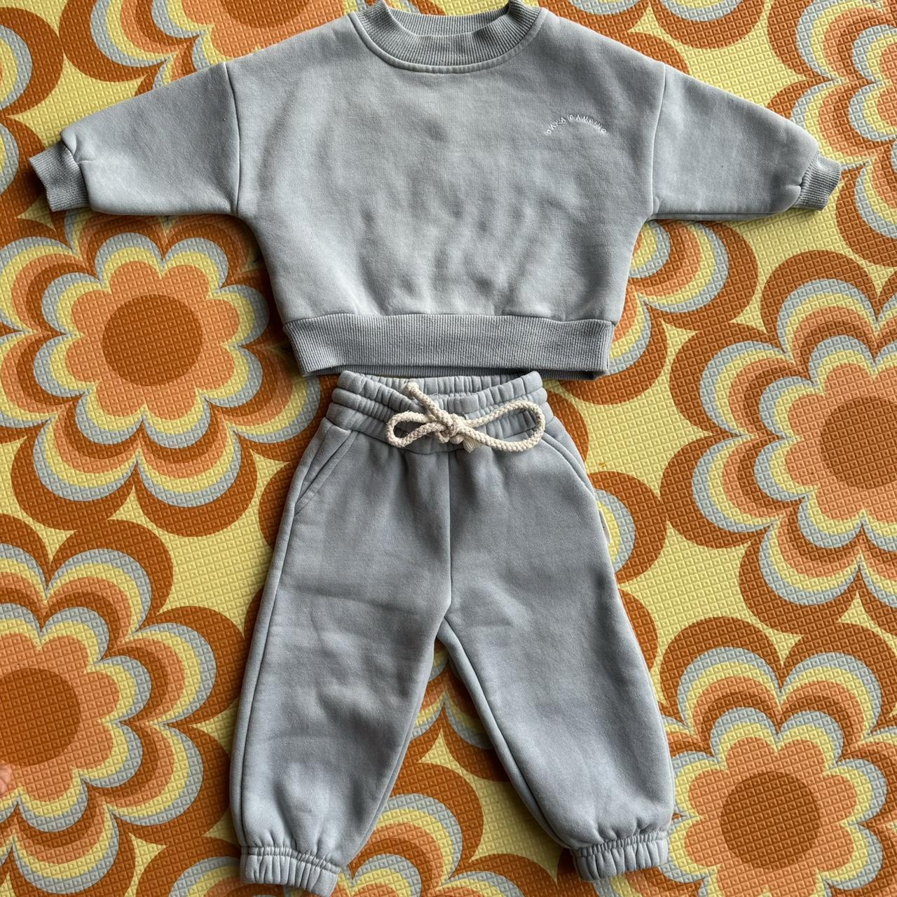 Oaka Bambino Thick Tracksuit Size 3-6 months Great... - Depop