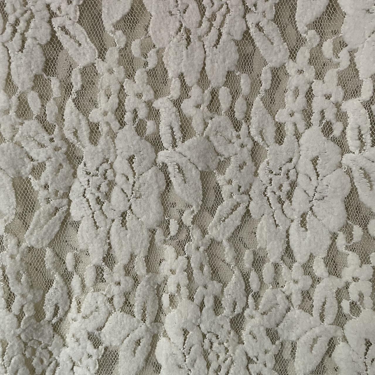 White lace mesh Longsleeve Banana republic Size XS... - Depop