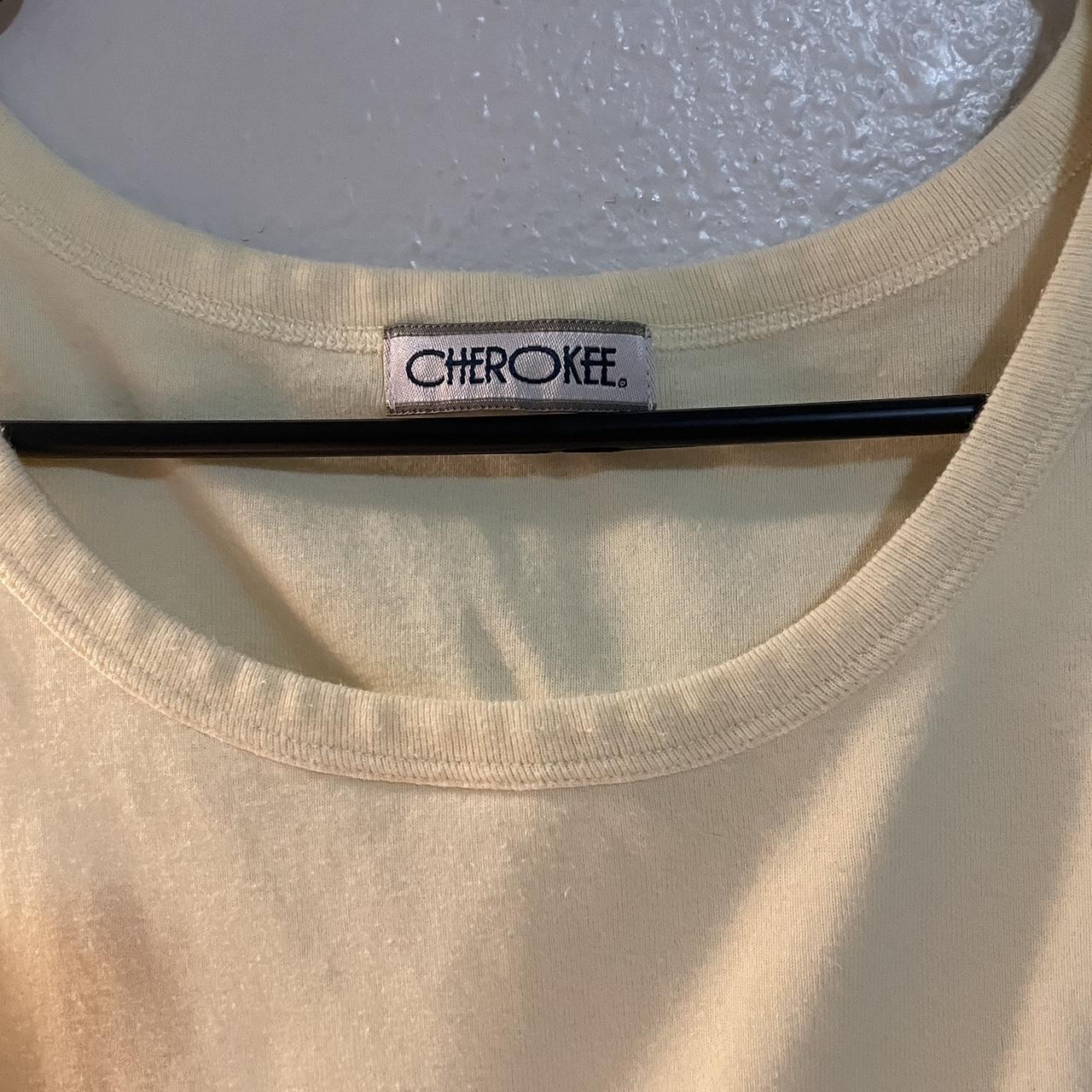 Cherokee Light yellow tank top No size on the tag... - Depop