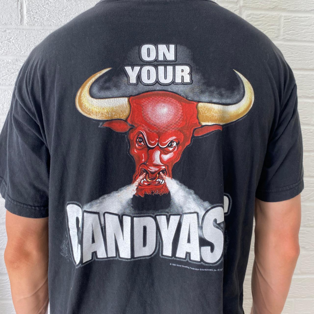 🔥 1999 The Rock WWE T-Shirt. Event tag. Layeth The... - Depop