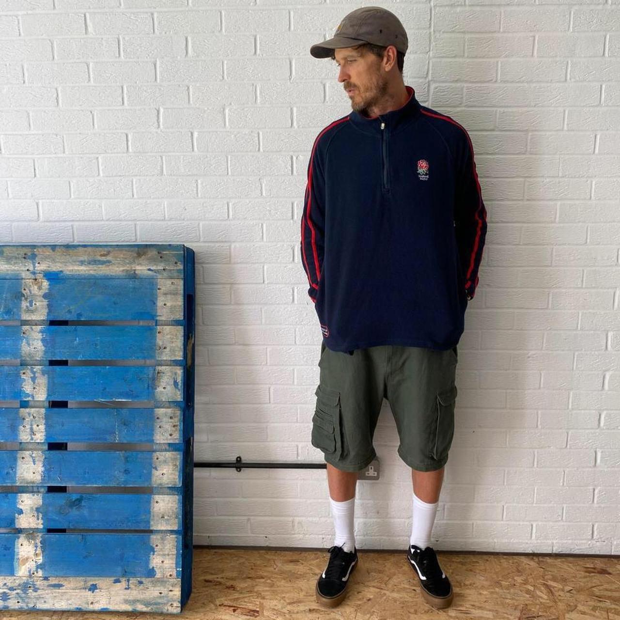 🔥 England rugby 1/4 zip sweater. Hard fleece piece.... - Depop