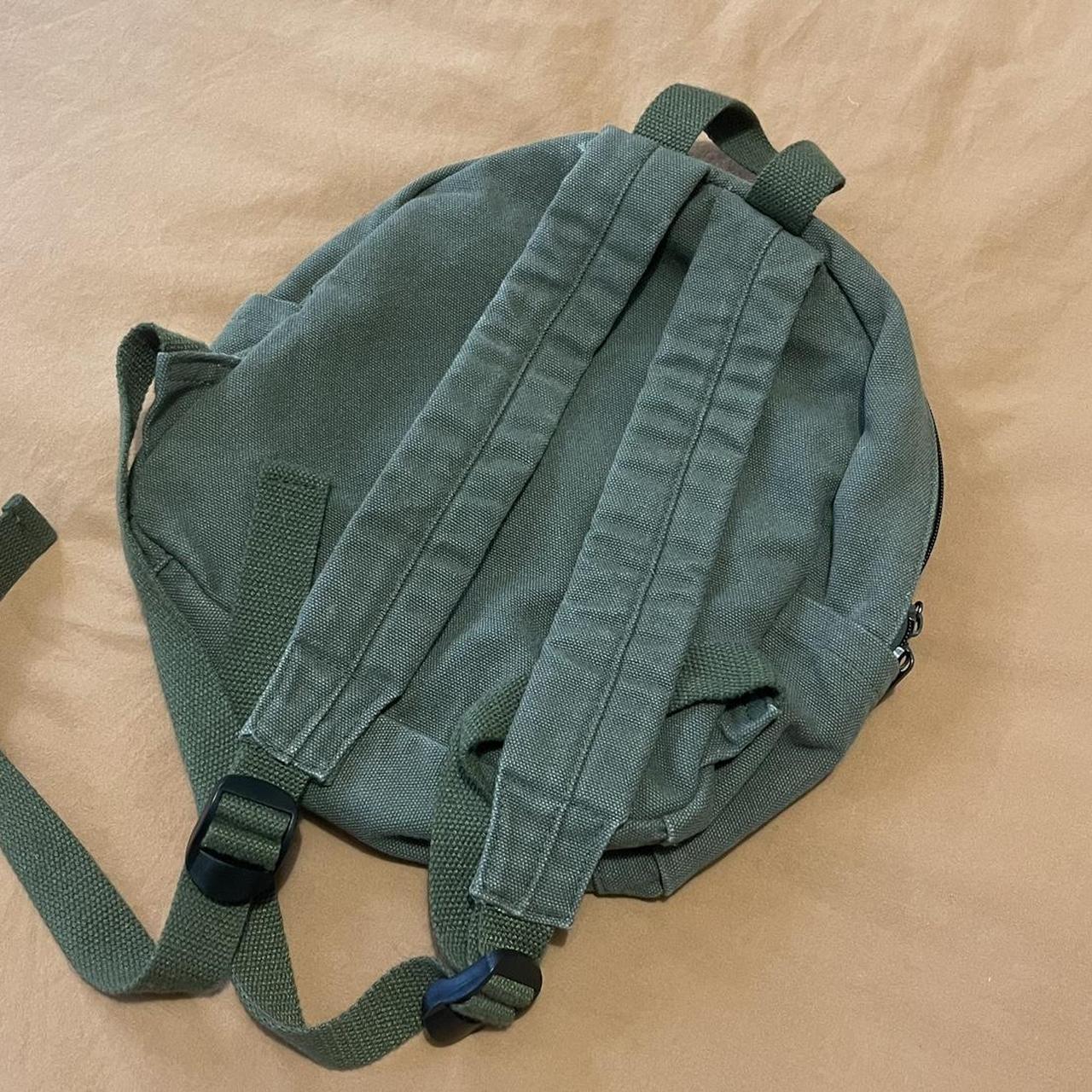 cute grunge army green mini backpack - Depop