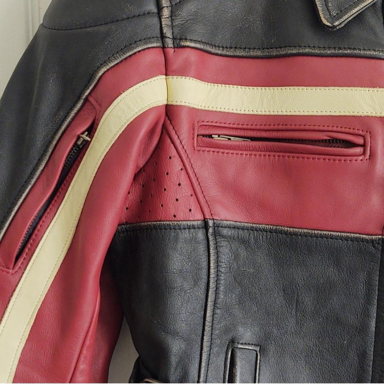 Vintage Joe Rocket leather Motorcycle jacket size... - Depop