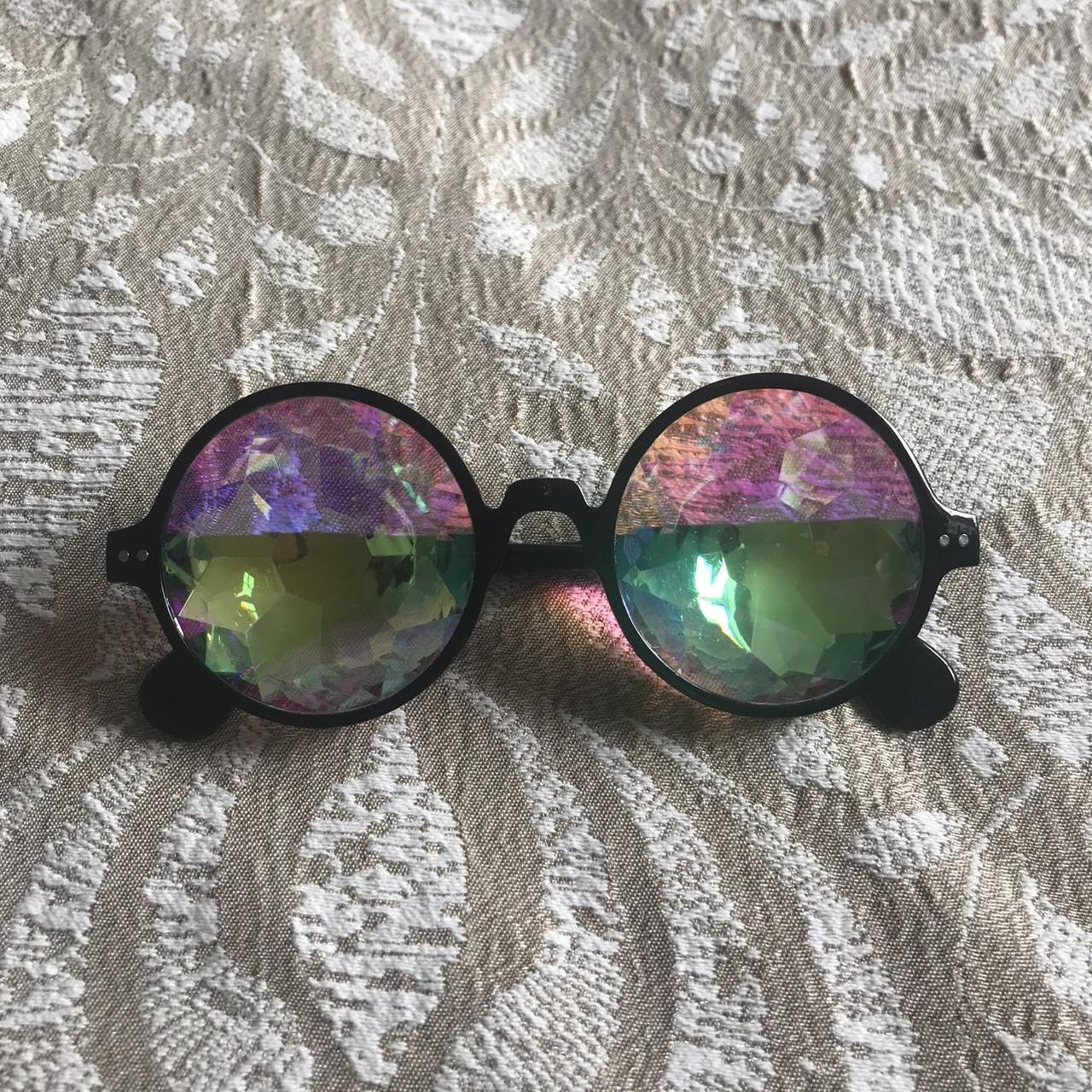 New Kaleidoscope rave Glasses - Festival glasses. - Depop