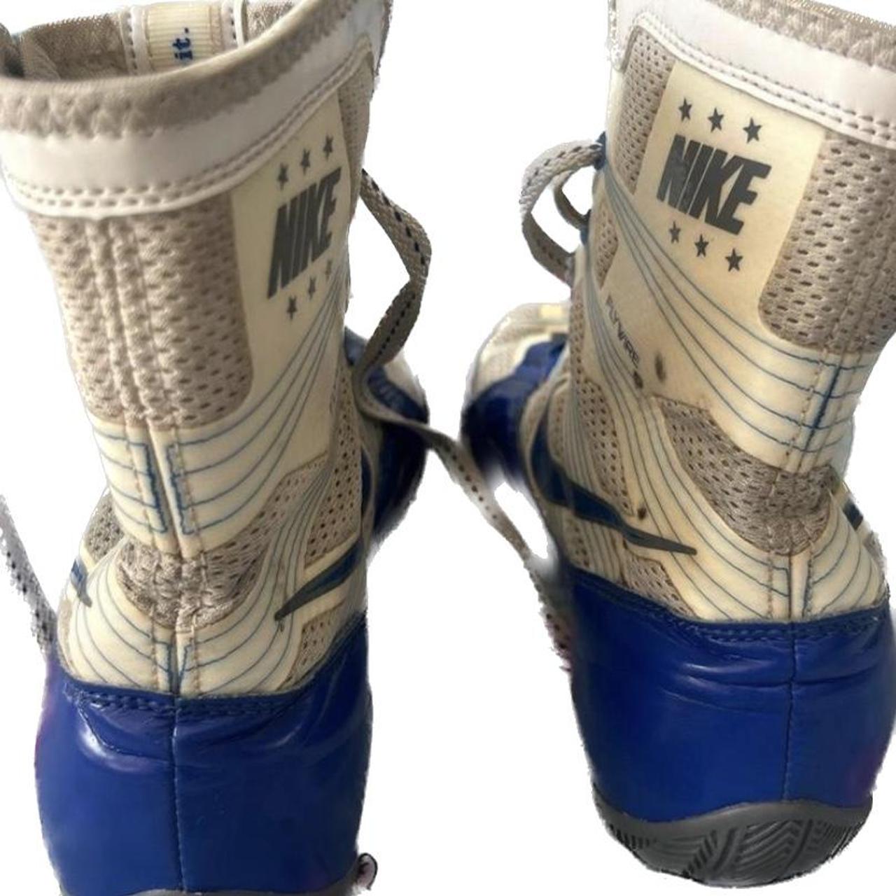 Nike hyperko 1 boxing boots White and blue, Size UK... - Depop