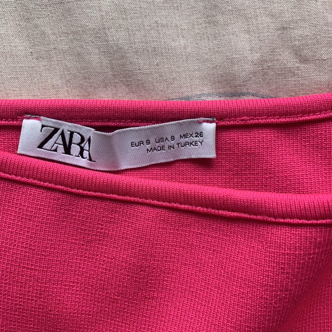 Zara Neon Pink Bralet Top Only Worn Once Size Small Depop