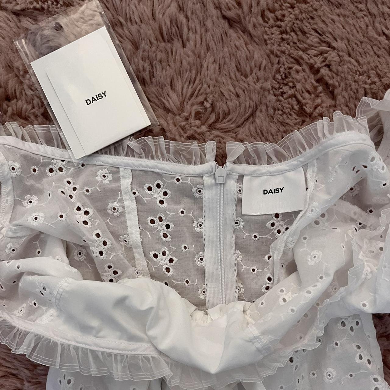 Daisy Daisy TV Women's White Dress | Depop