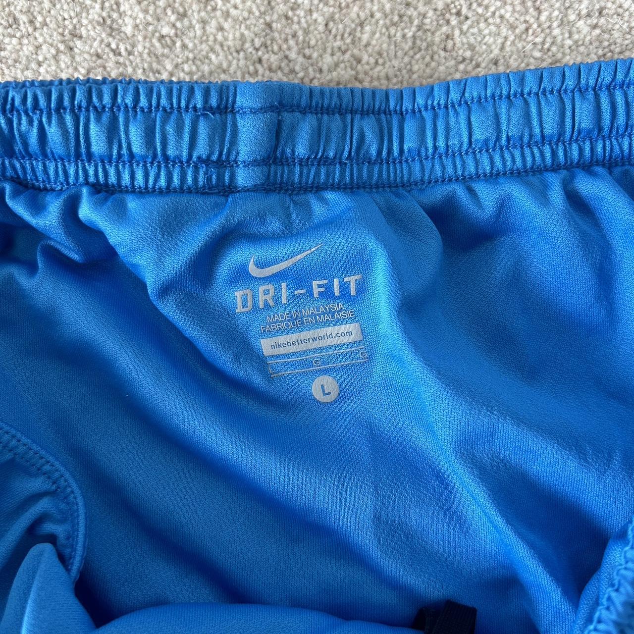 Nike blue dri-fit running/ gym shorts. Size men’s... - Depop
