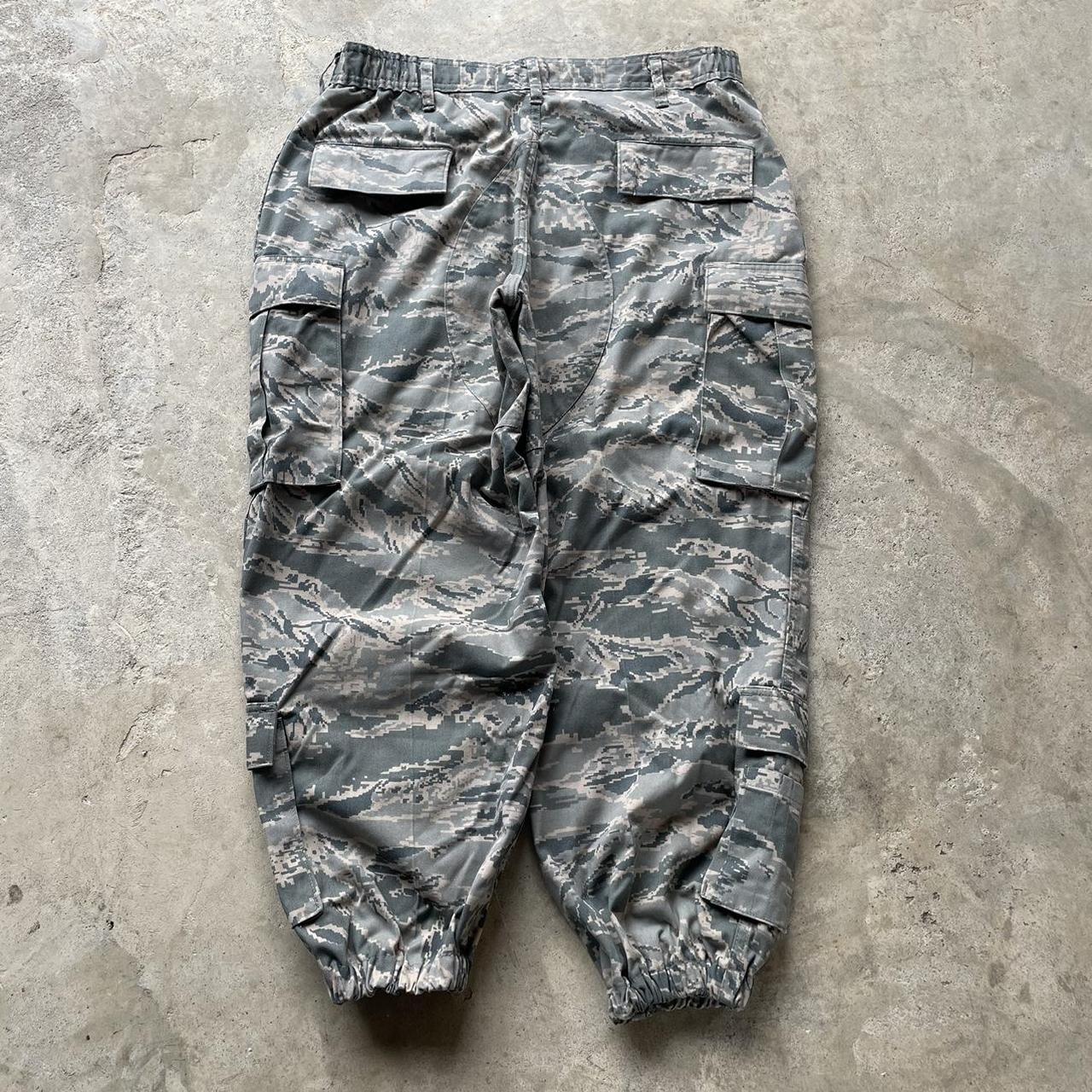 digital camo cargo pants womens elastic jogger... | Depop