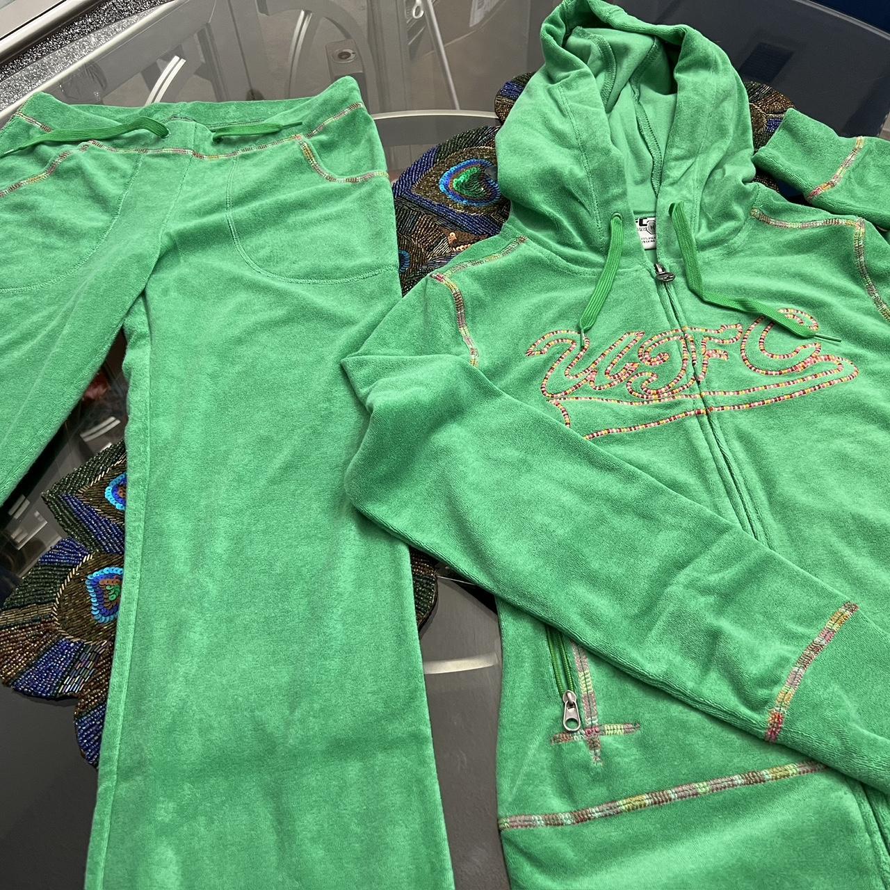 UFC tracksuit, so cute. Size medium but can fit a... - Depop