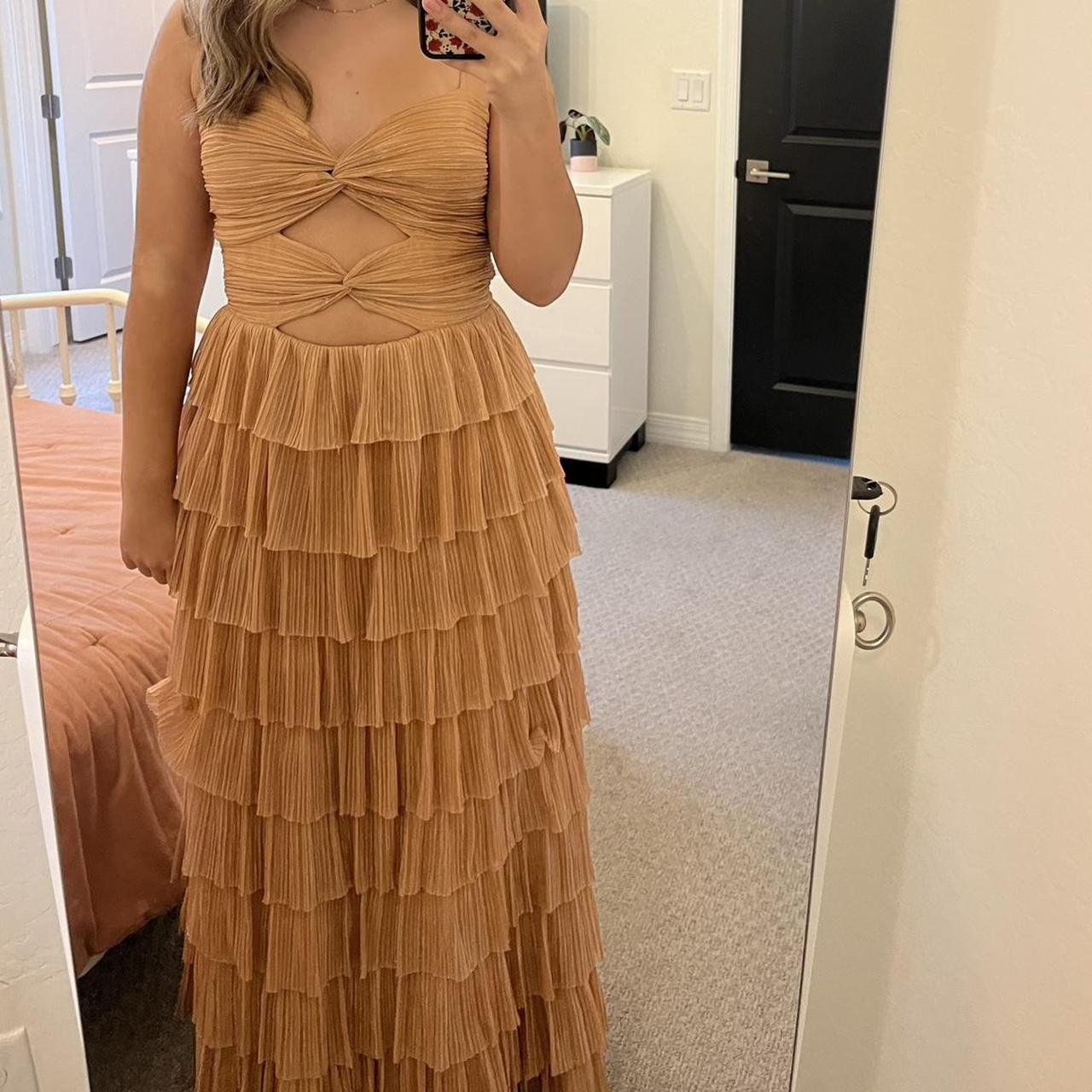 Gianni Bini Metallic Cut Out Dress Super cute just... - Depop