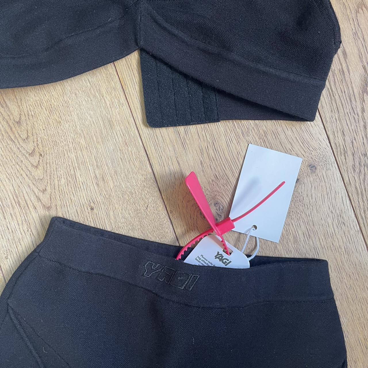 Yagi world black vaos set - leggings bra and top... - Depop