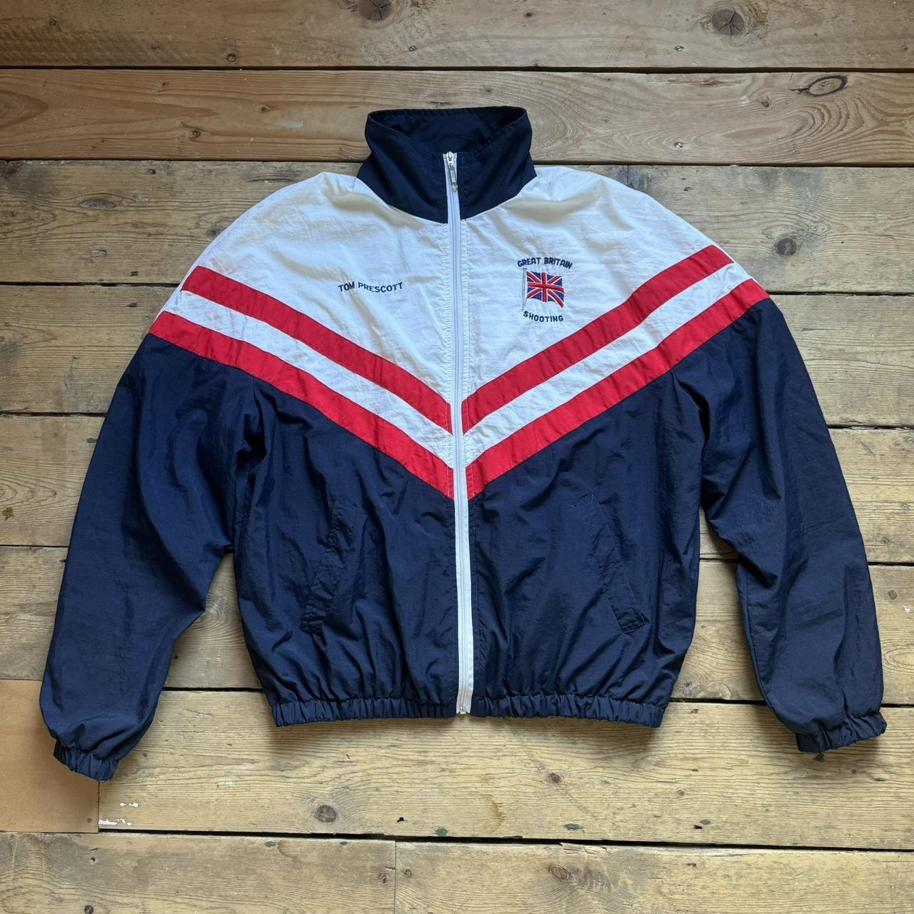 Vintage Great Britain shooting team windbreaker.... - Depop