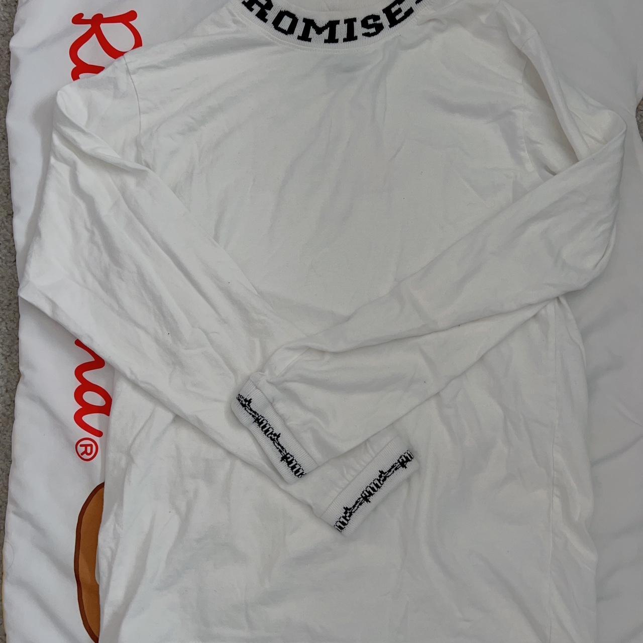 broken promises barbed wire cuff mock turtleneck... - Depop