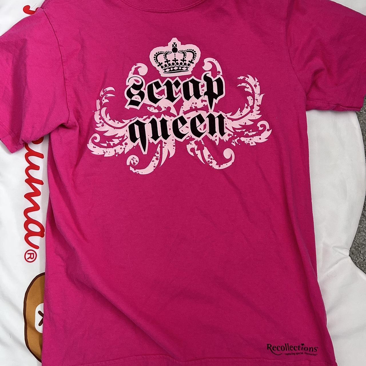 scene queen graphic tshirt “scrap queen” no damage... - Depop