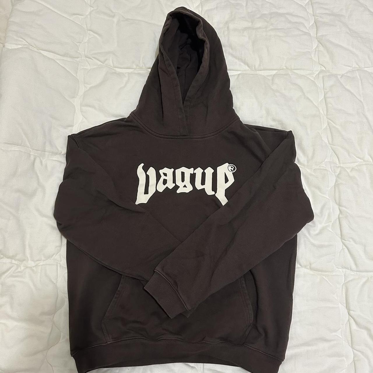 vague studios streetwear brown essentials hoodie -... - Depop