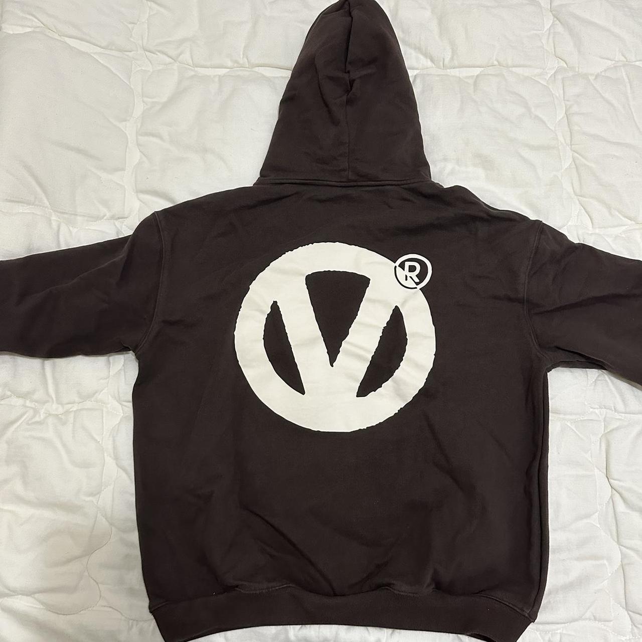 vague studios streetwear brown essentials hoodie -... - Depop