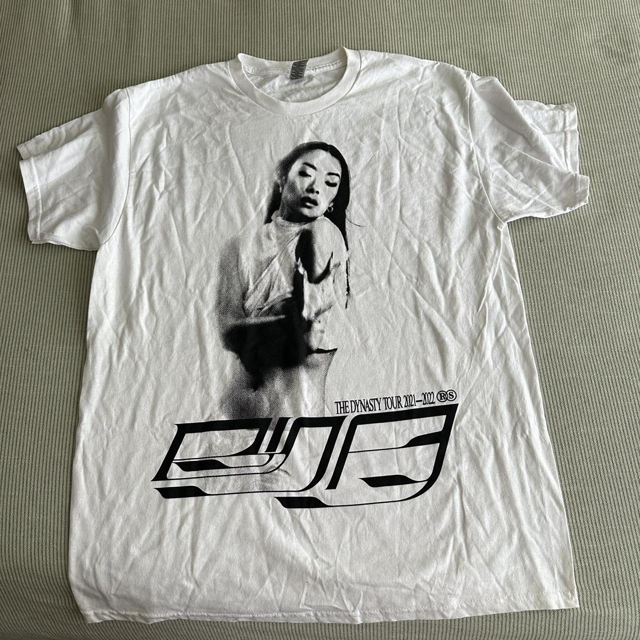 white short sleeve rina sawayama shirt from dynasty... - Depop