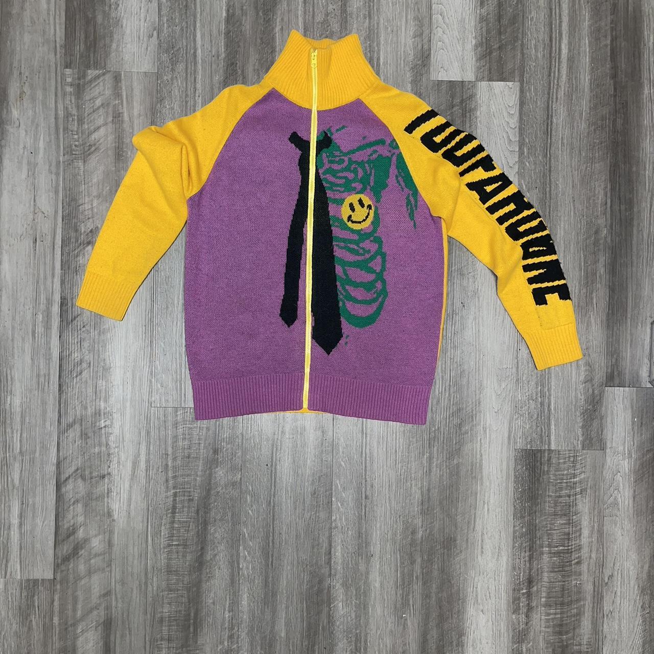 Dope Yellow Jacket “Too far gone” Size M Used $75 - Depop