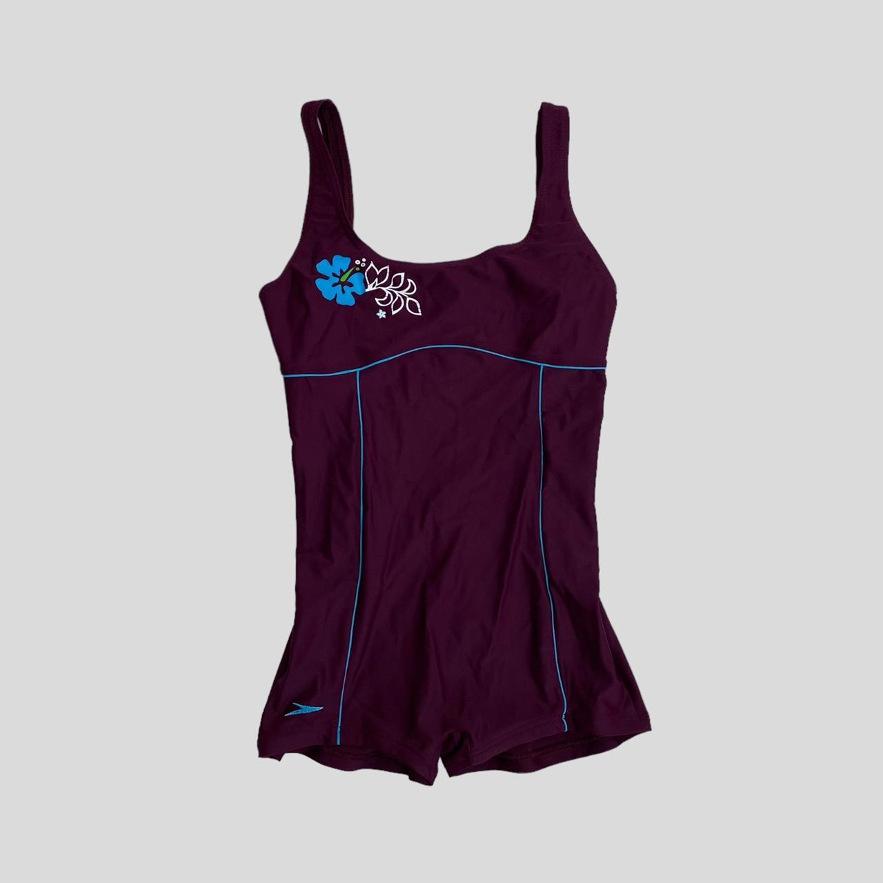 NWT vintage Speedo maroon one piece Adorable... - Depop