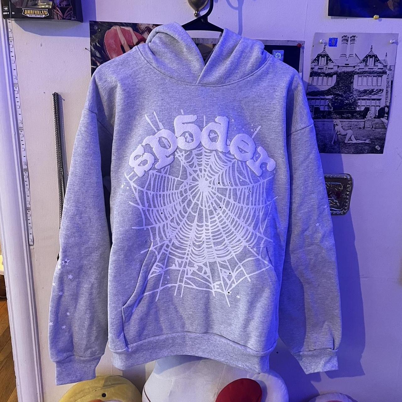 Spider worldwide Sp5der Og web hoodie authentic... - Depop
