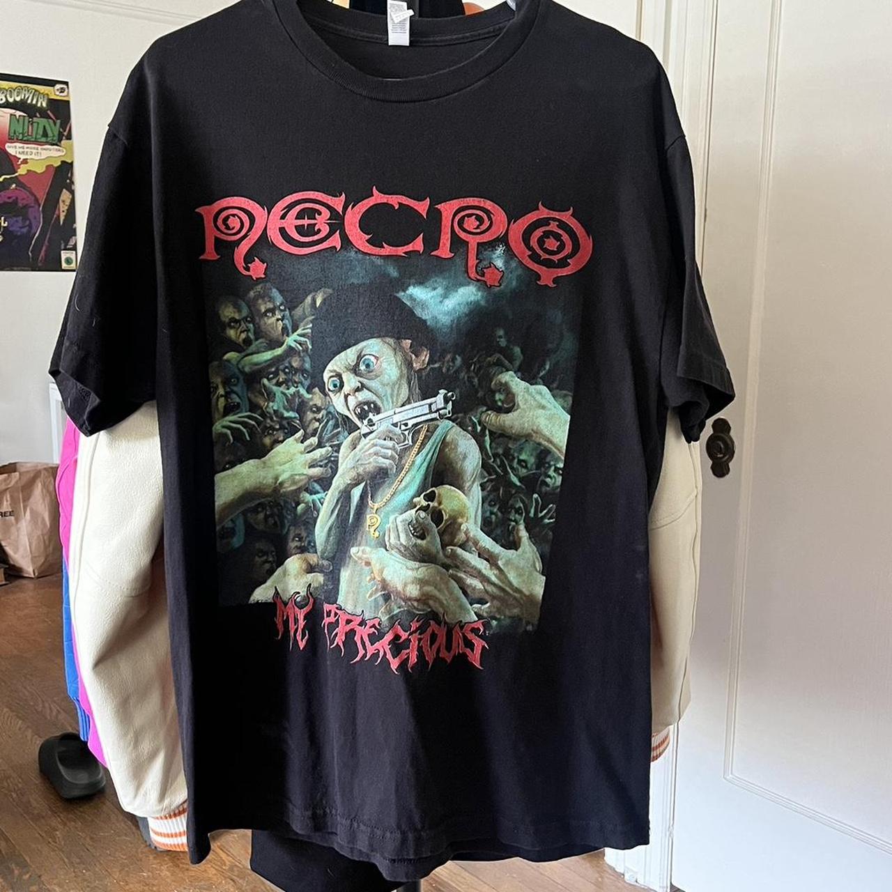 Necro Precious black and red tshirt - Depop