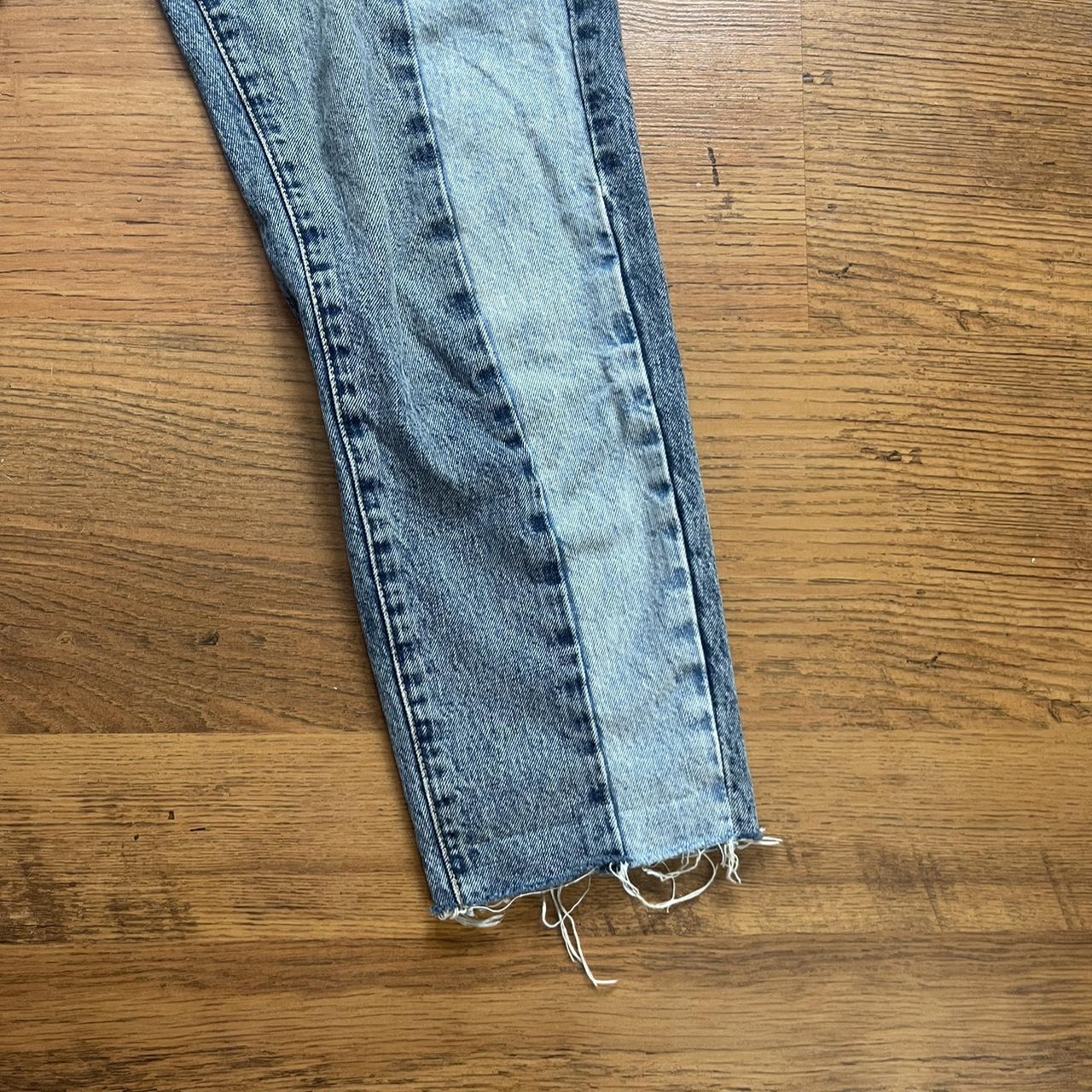 2-toned denim garage jeans - Depop