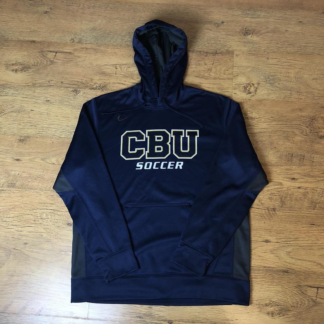 Vintage Nike Team x ‘CBU Soccer’ Hoodie Lovely... - Depop
