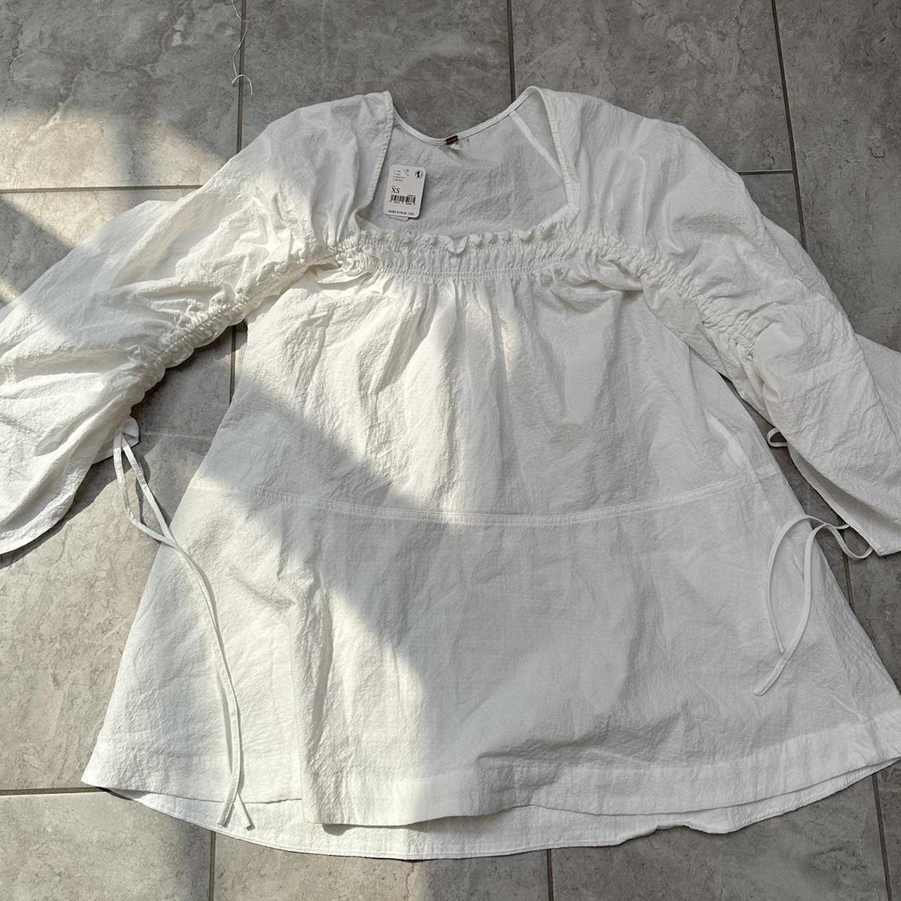 free people brynn white dress tunic size XS - Depop