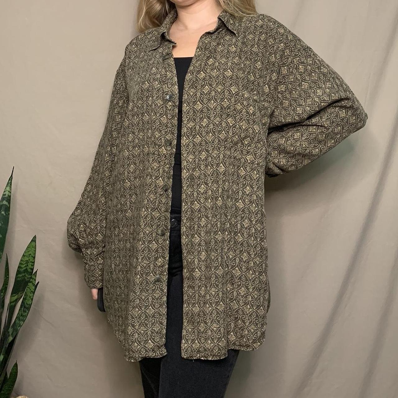 90s Earthy Grunge Button Down HOLIDAY SALE 30% OFF... - Depop