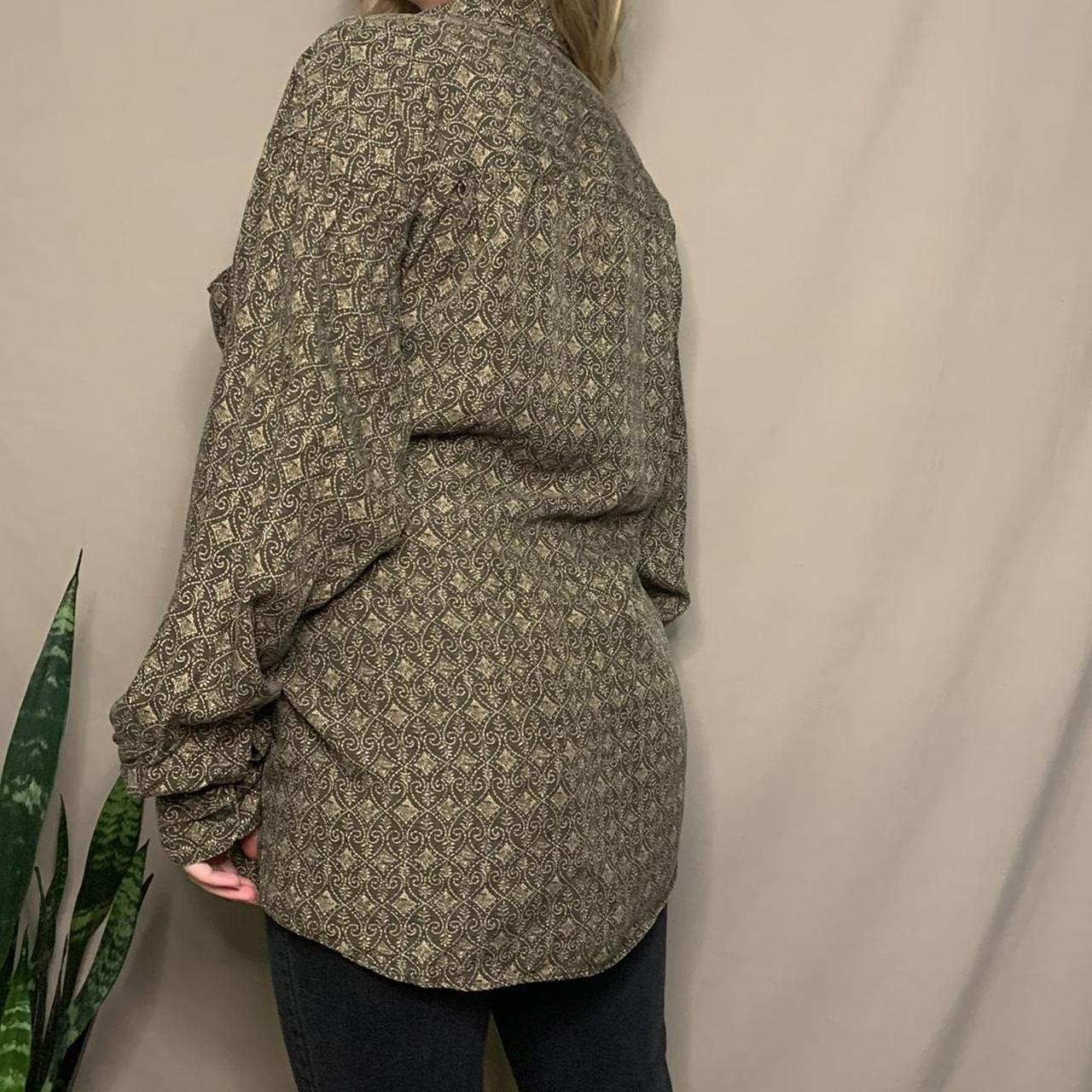 90s Earthy Grunge Button Down HOLIDAY SALE 30% OFF... - Depop