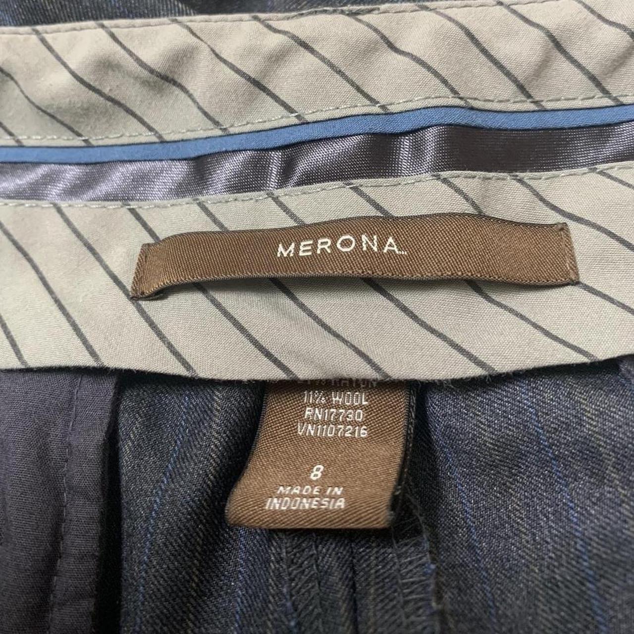 Merona Women's Navy and Blue Trousers | Depop