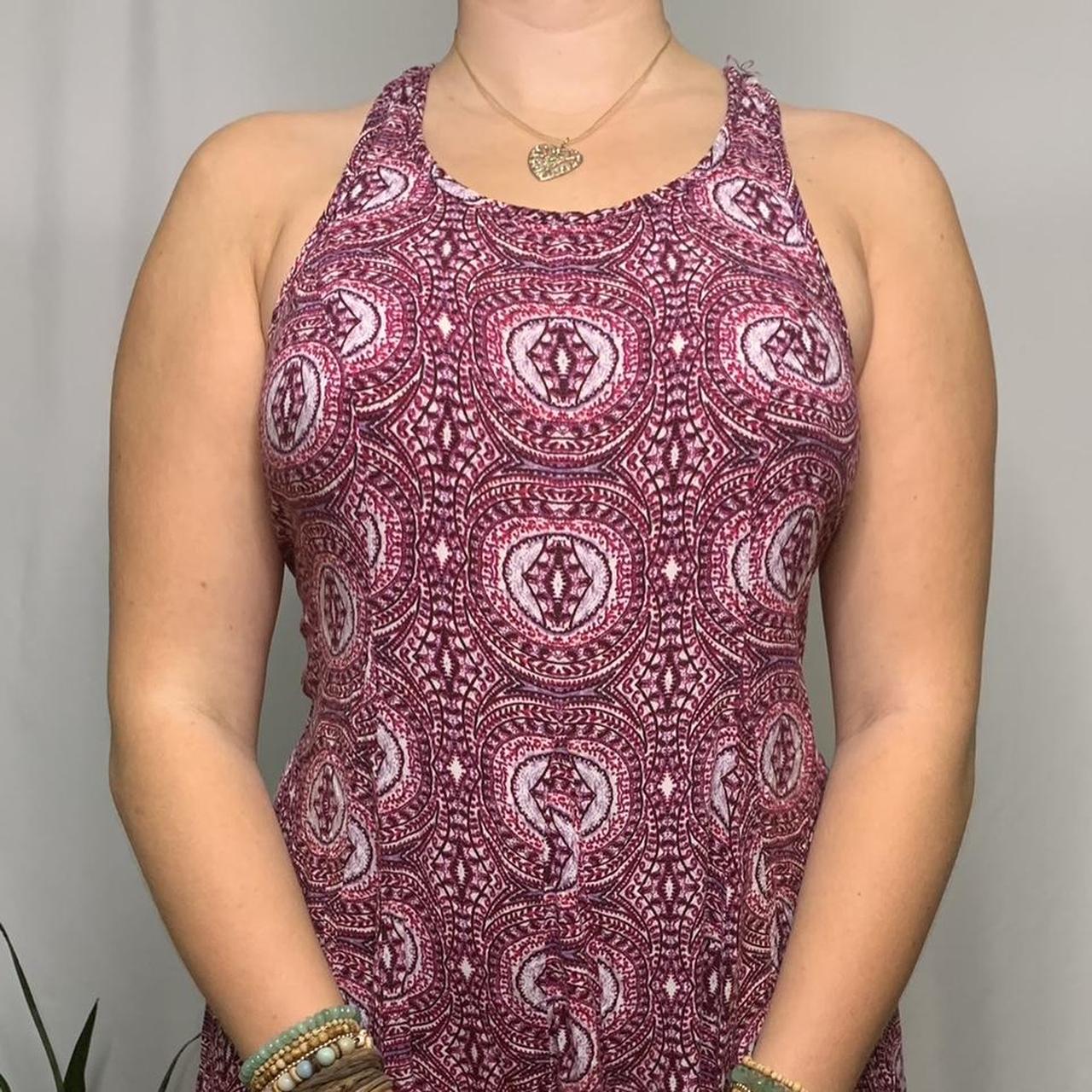 Boho Racerback Summer Dress Minor signs of wear In... - Depop