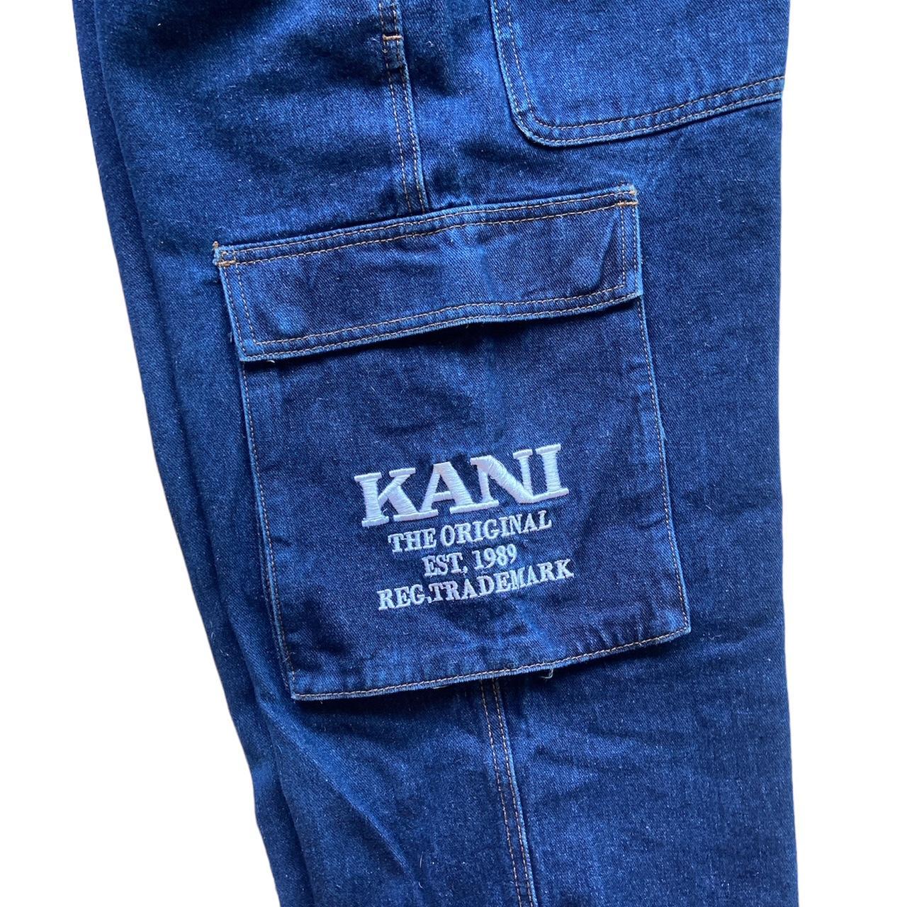 Karl Kani mens 90s style cargo denim jeans. Put an... - Depop