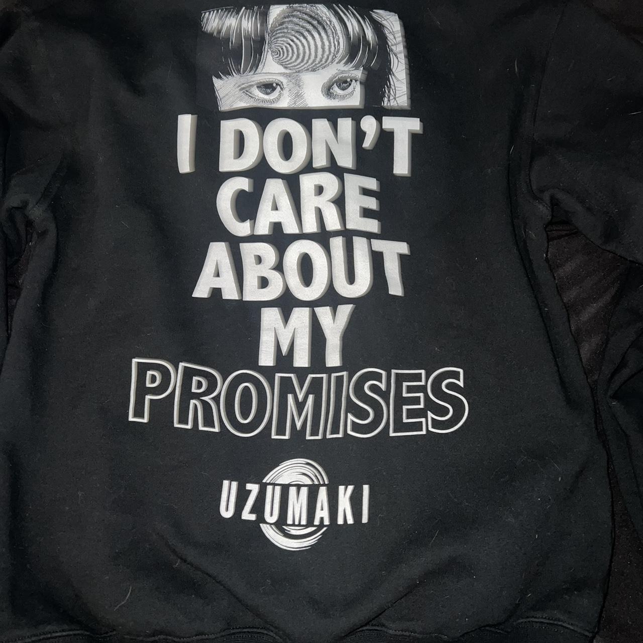 broken promises x junji ito uzumaki sweater size... - Depop