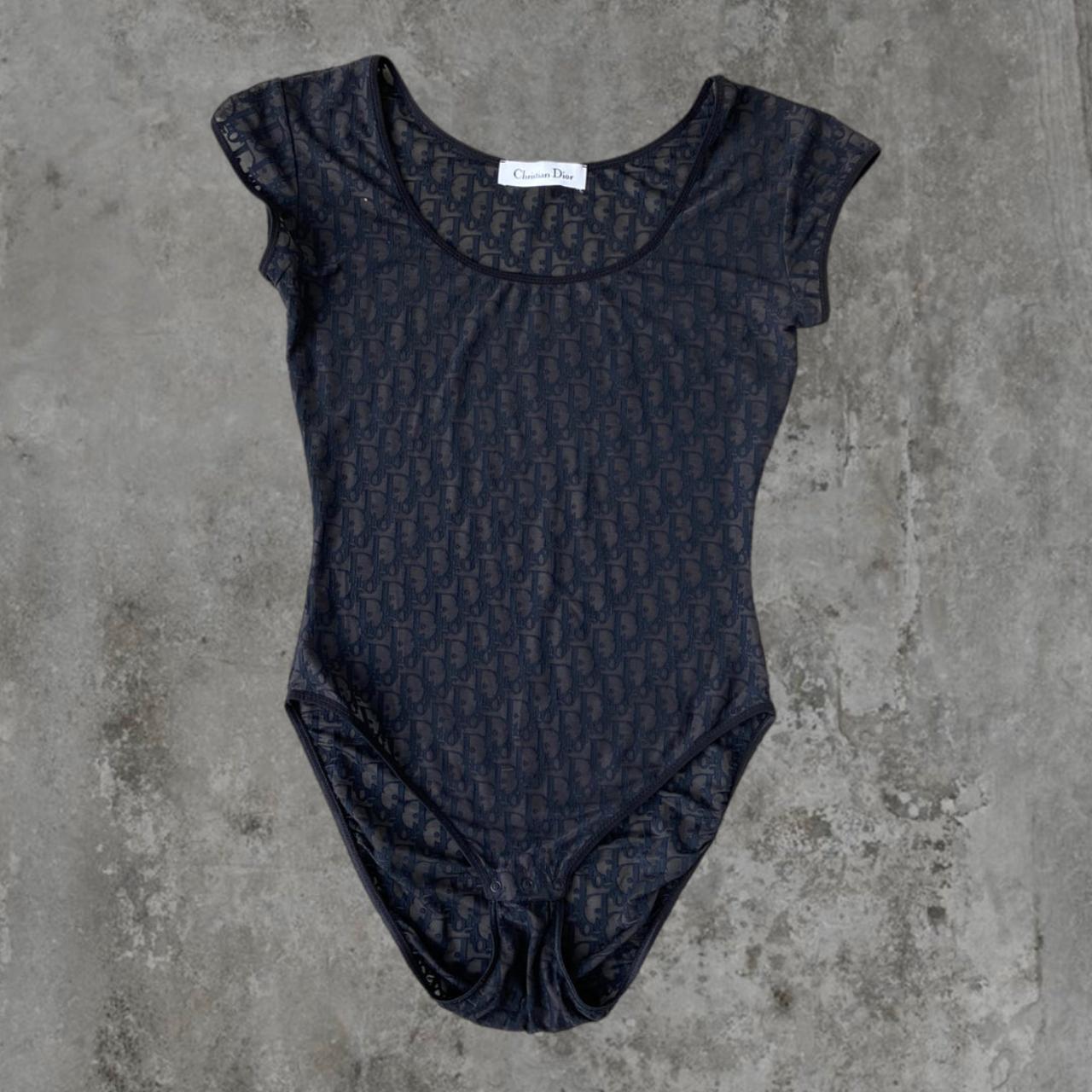 Dior Women's Black Bodysuit | Depop