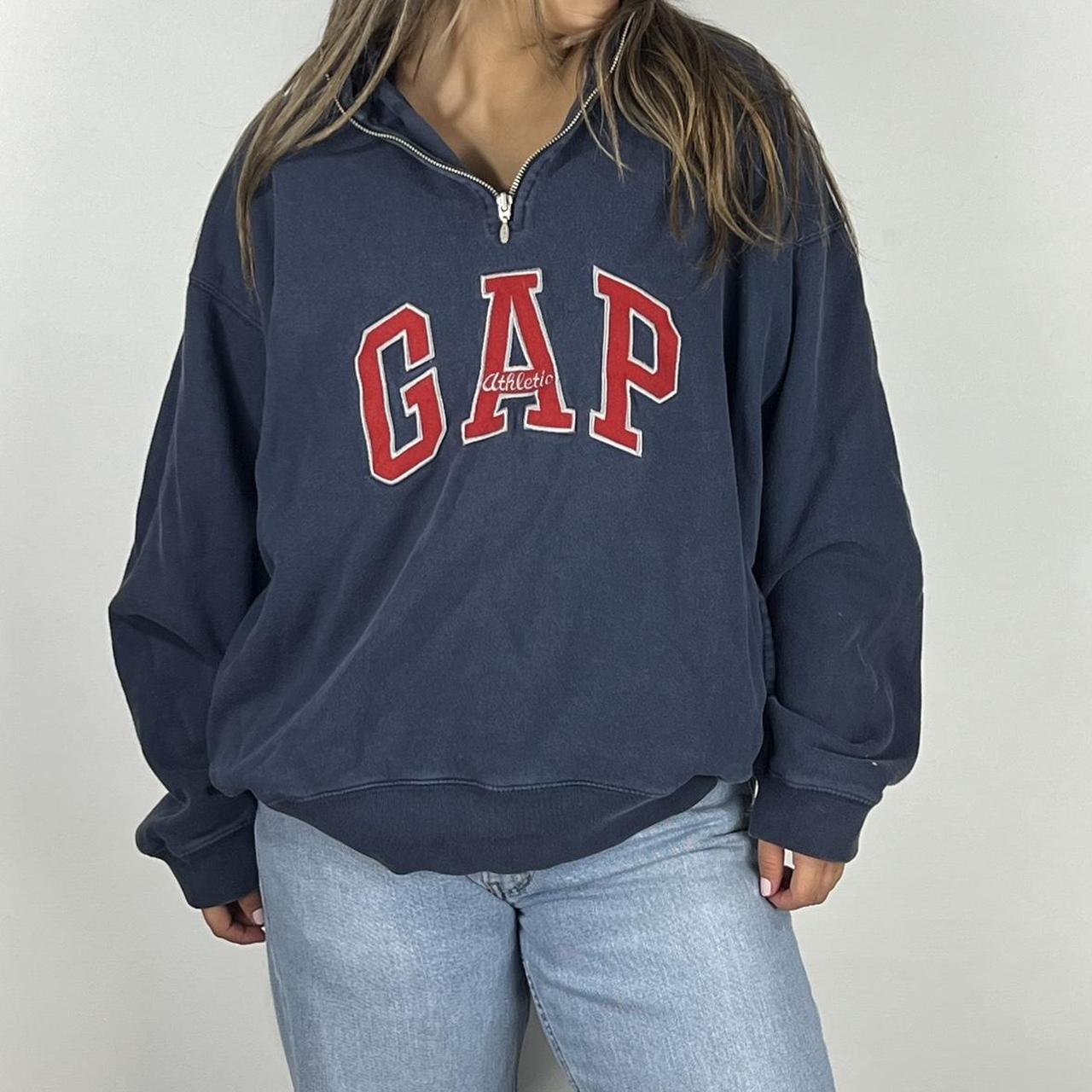 Gap sweatshirt. Vintage from the 90s. Chunky... - Depop