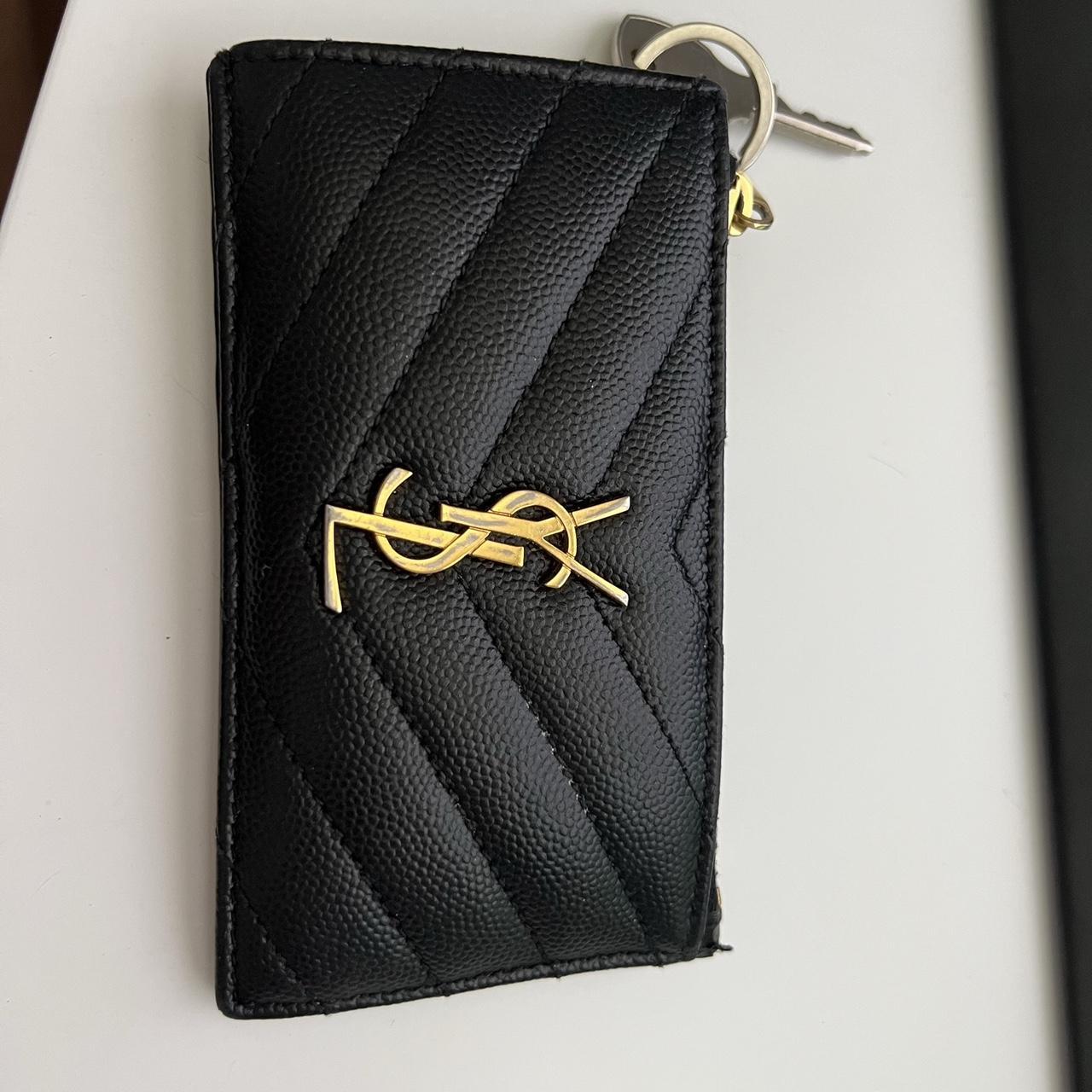YSL card holder key pouch. Less than one year old in... - Depop