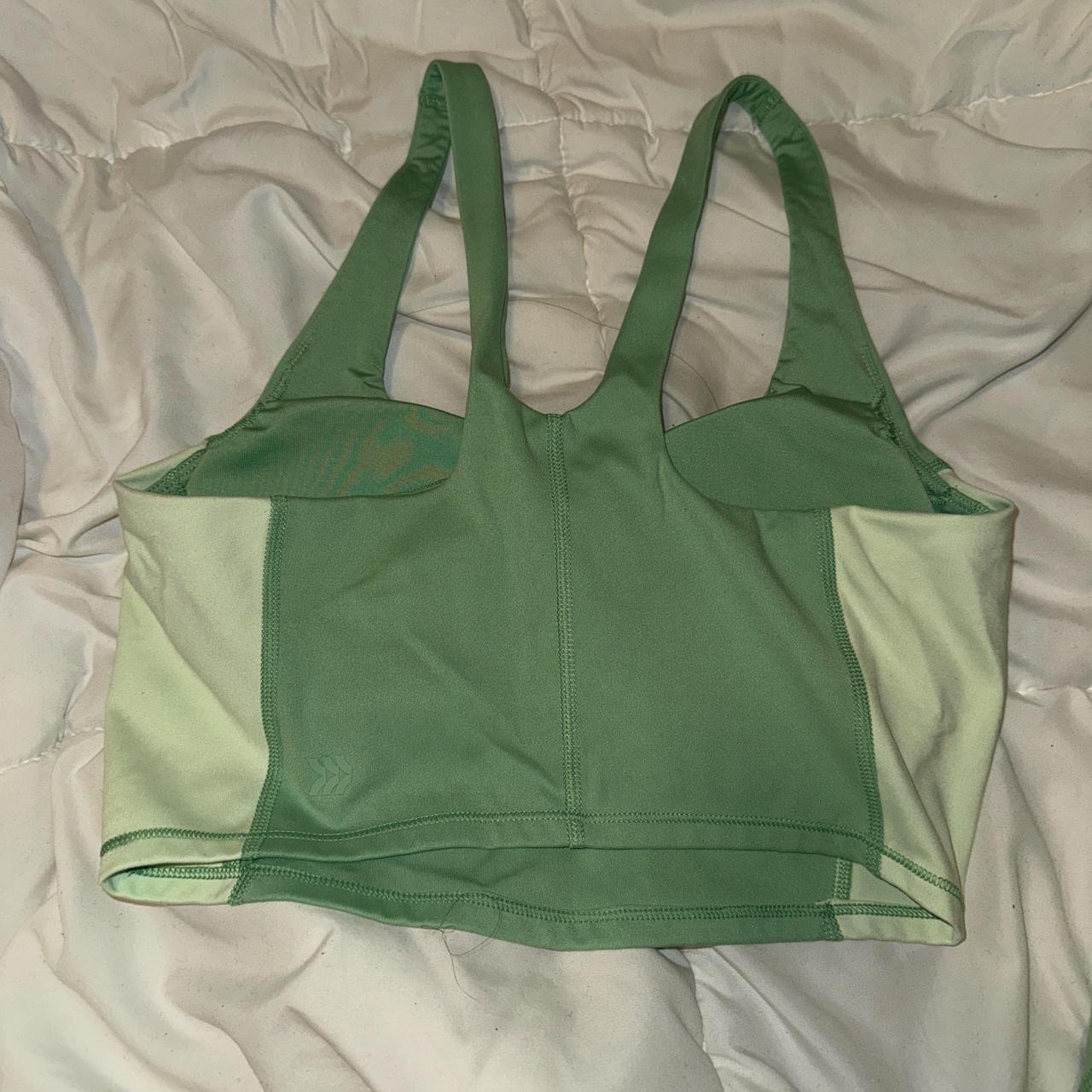 Green workout set from target. Worn twice size small... - Depop