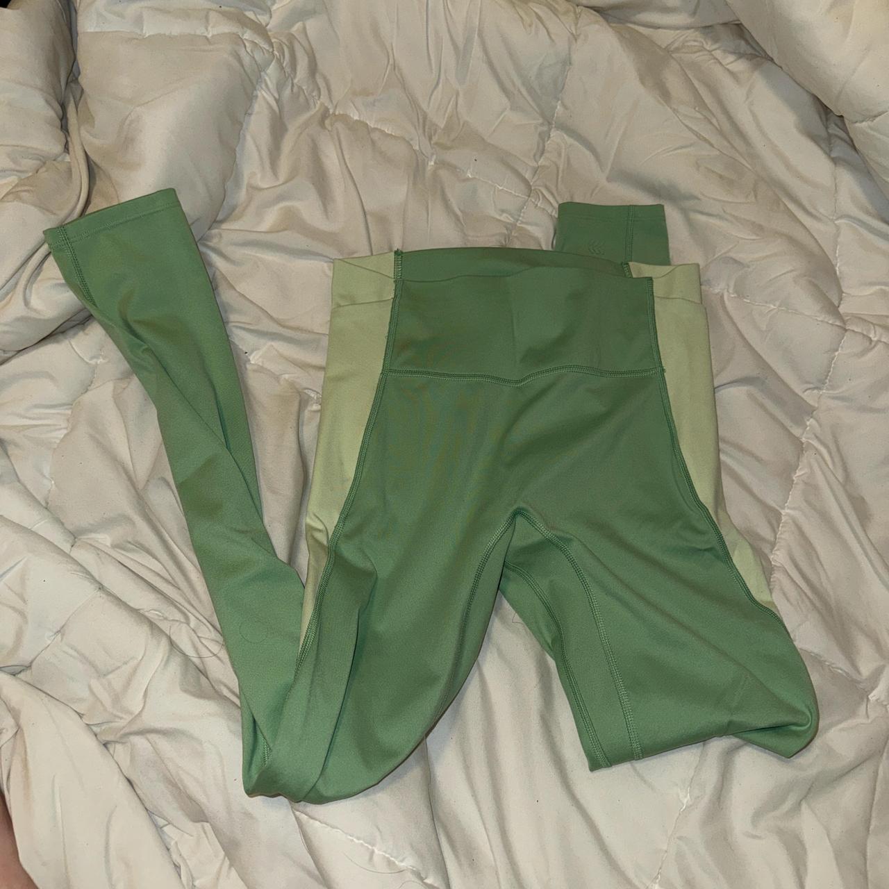 Green workout set from target. Worn twice size small... - Depop