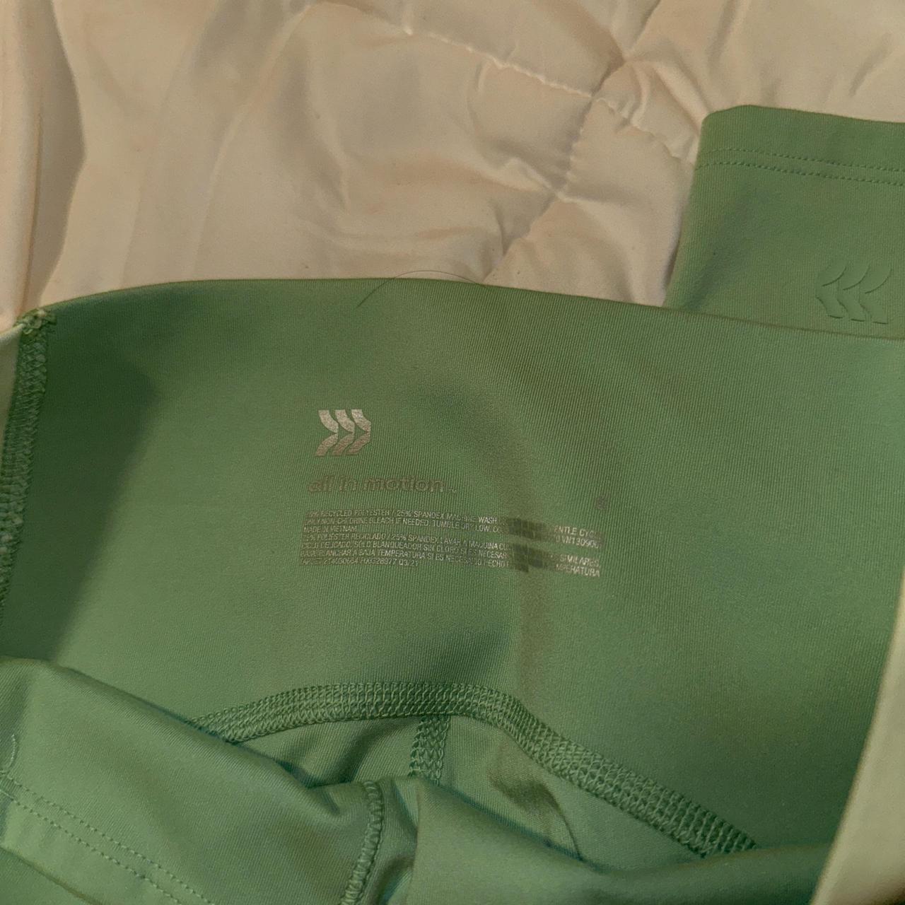 Green workout set from target. Worn twice size small... - Depop