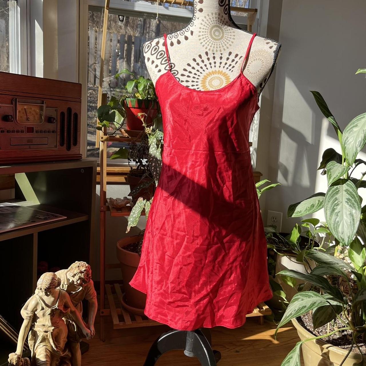 simple sexy red baby doll dress - Depop