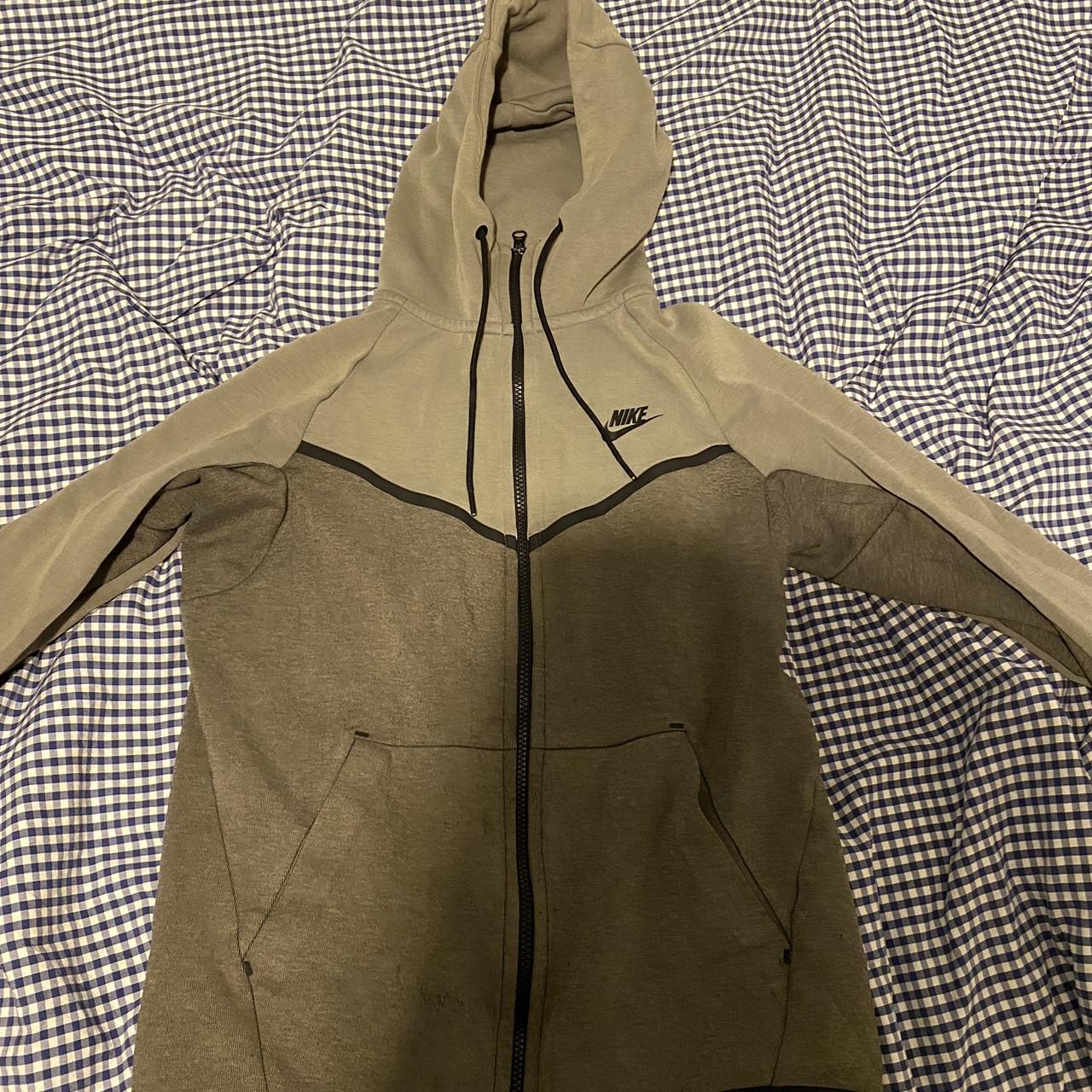Very rare old style nike tech fleece in khaki... - Depop