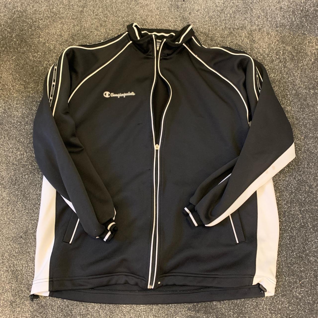 Champion zip up track jacket. Slight wear - see... - Depop