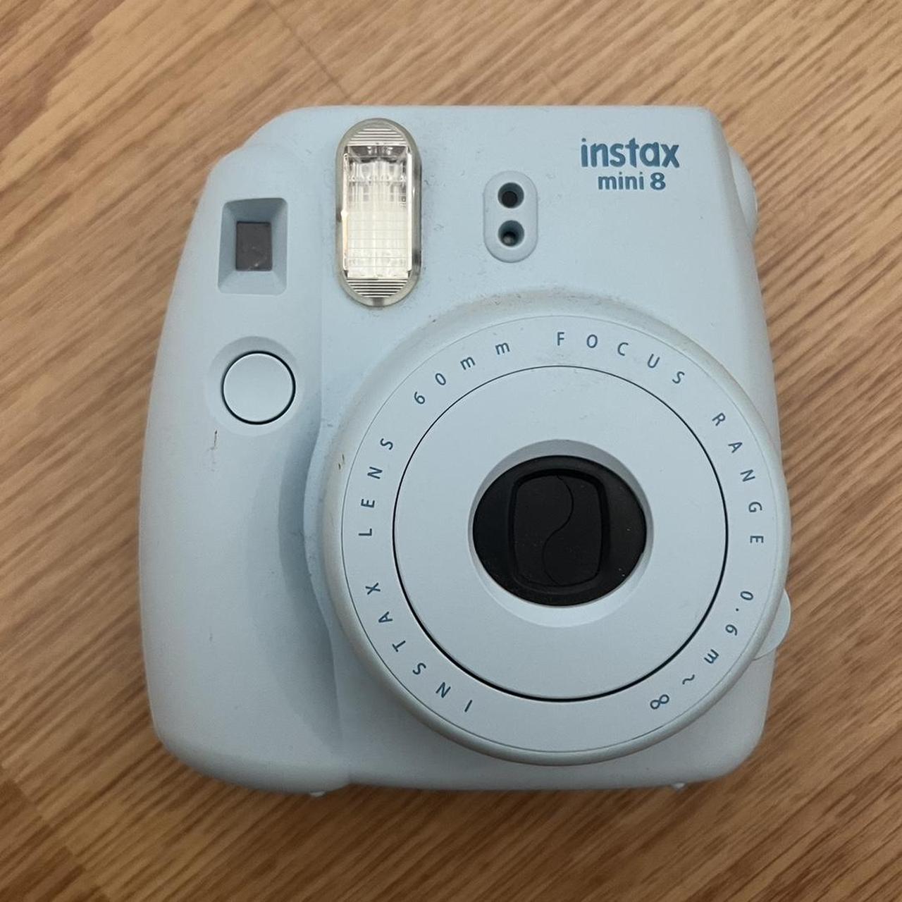 Fujifilm Instax Mini 8 Polaroid Camera in baby blue... - Depop