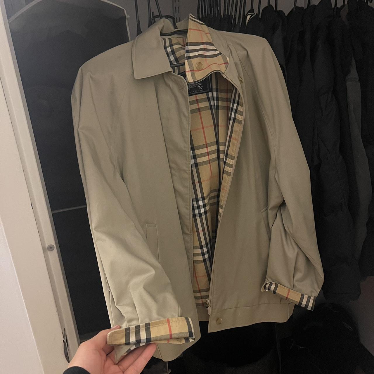Burberry Men's Cream Jacket | Depop